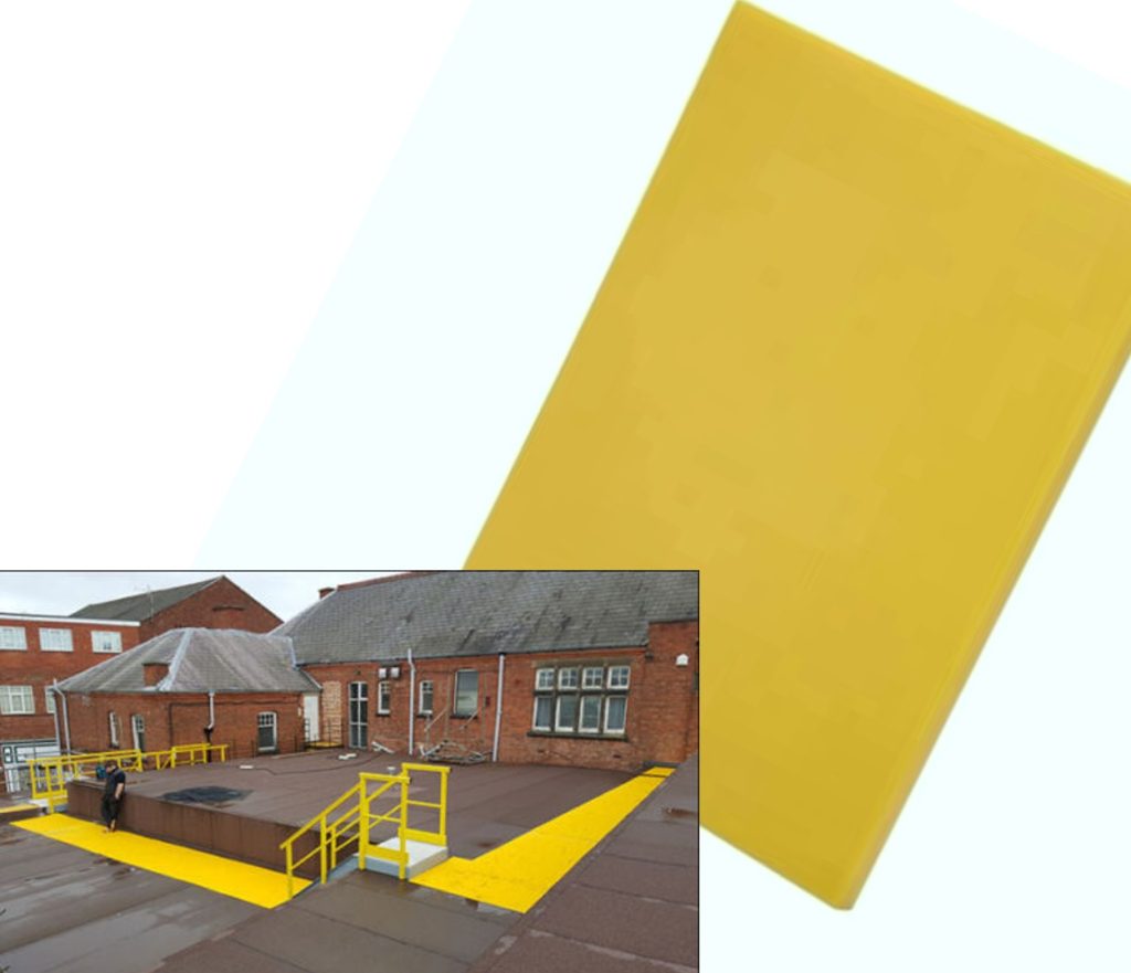 Fibreglass Yellow Sheet Plate 2m x 1m x 4mm thick with anti slip ...