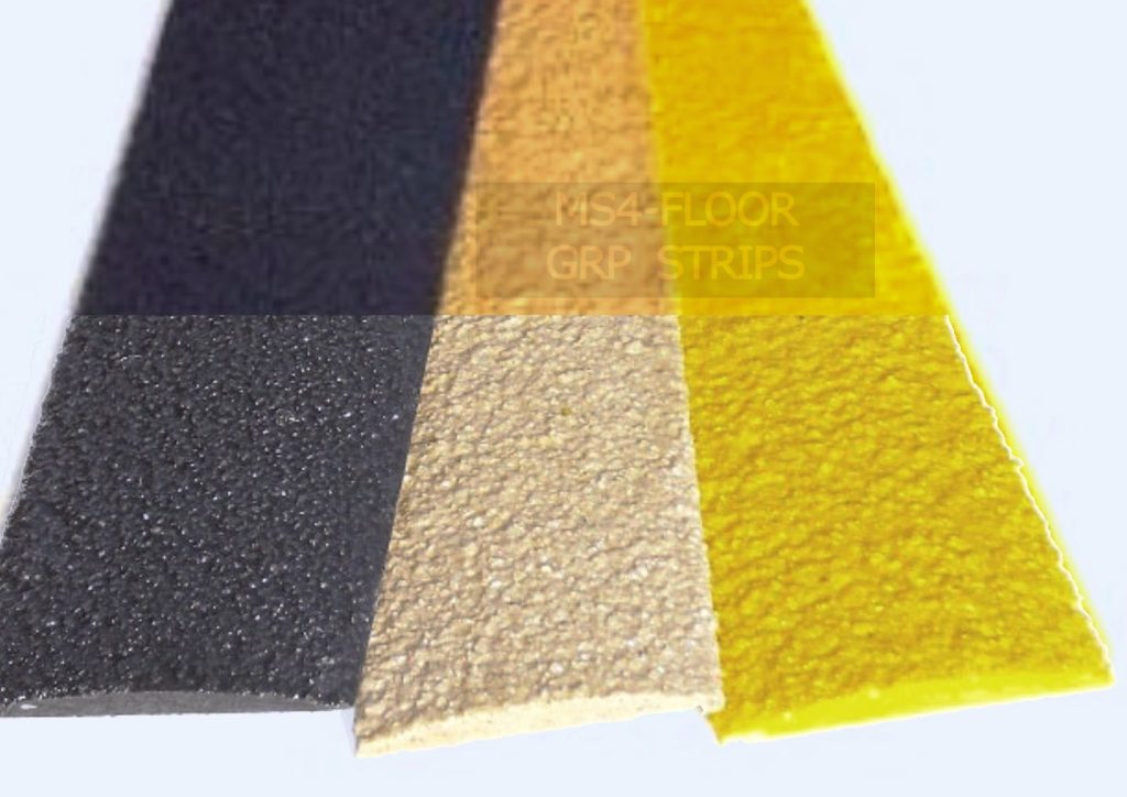 50mm Wide x 3m Long Anti Slip GRP Decking Strip Yellow – Multi Supplies 4U